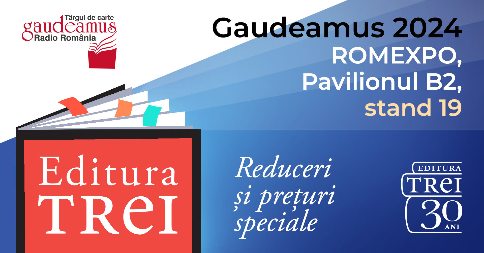 Grupul Editorial Trei la Târgul de Carte Gaudeamus 2024 – Editura Trei Blog